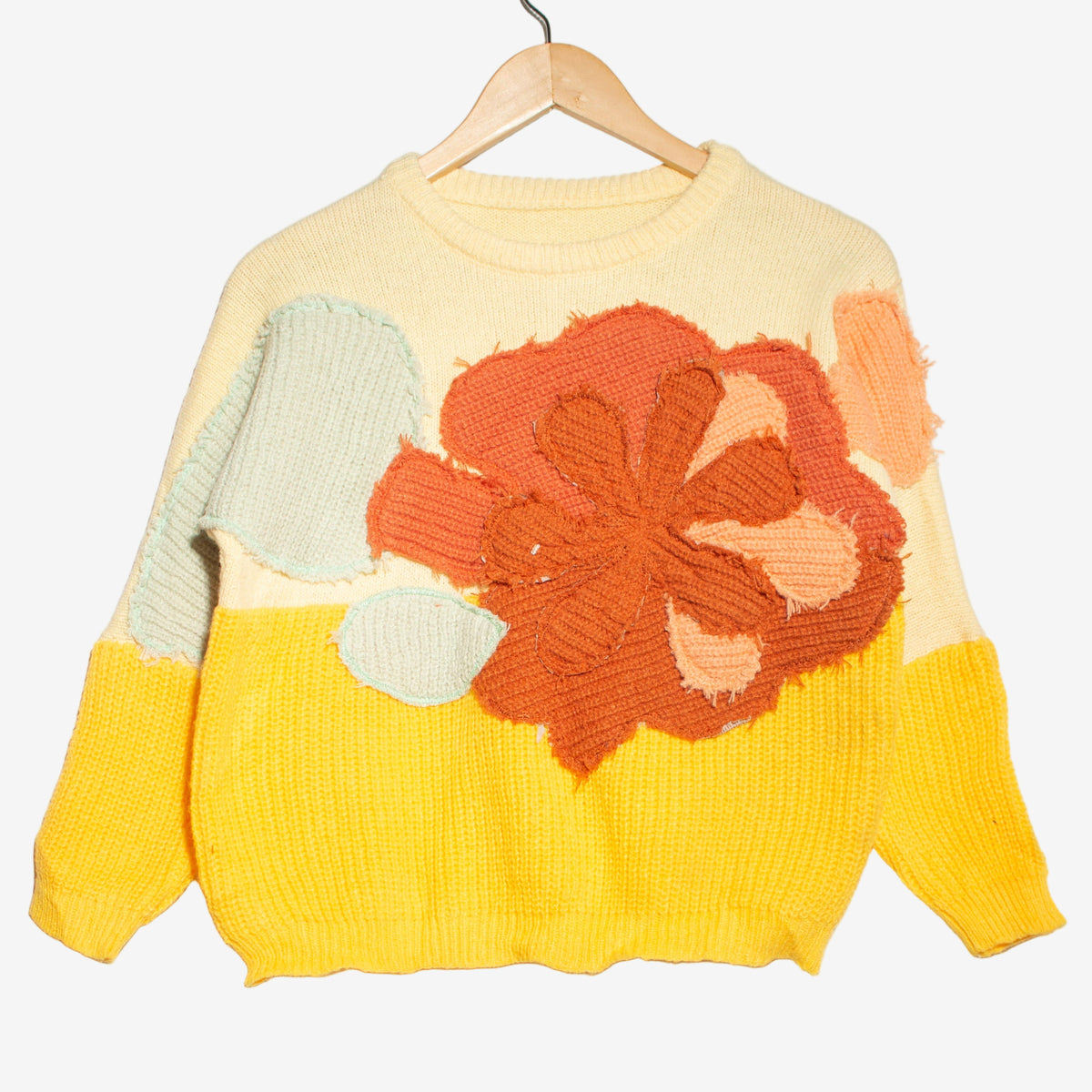 Vintage Flower Patch Applique Sweater (1990s) – Ragstock