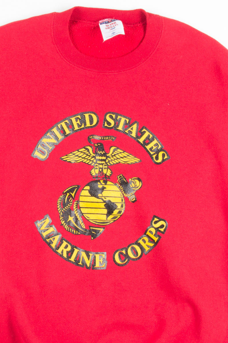 Red Marine Corps Sweatshirt – Ragstock