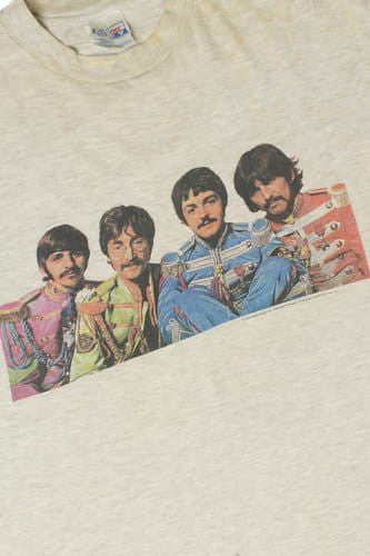 Vintage Distressed 1999 The Beatles Apple Corps Licensed Muscle T-Shir ...