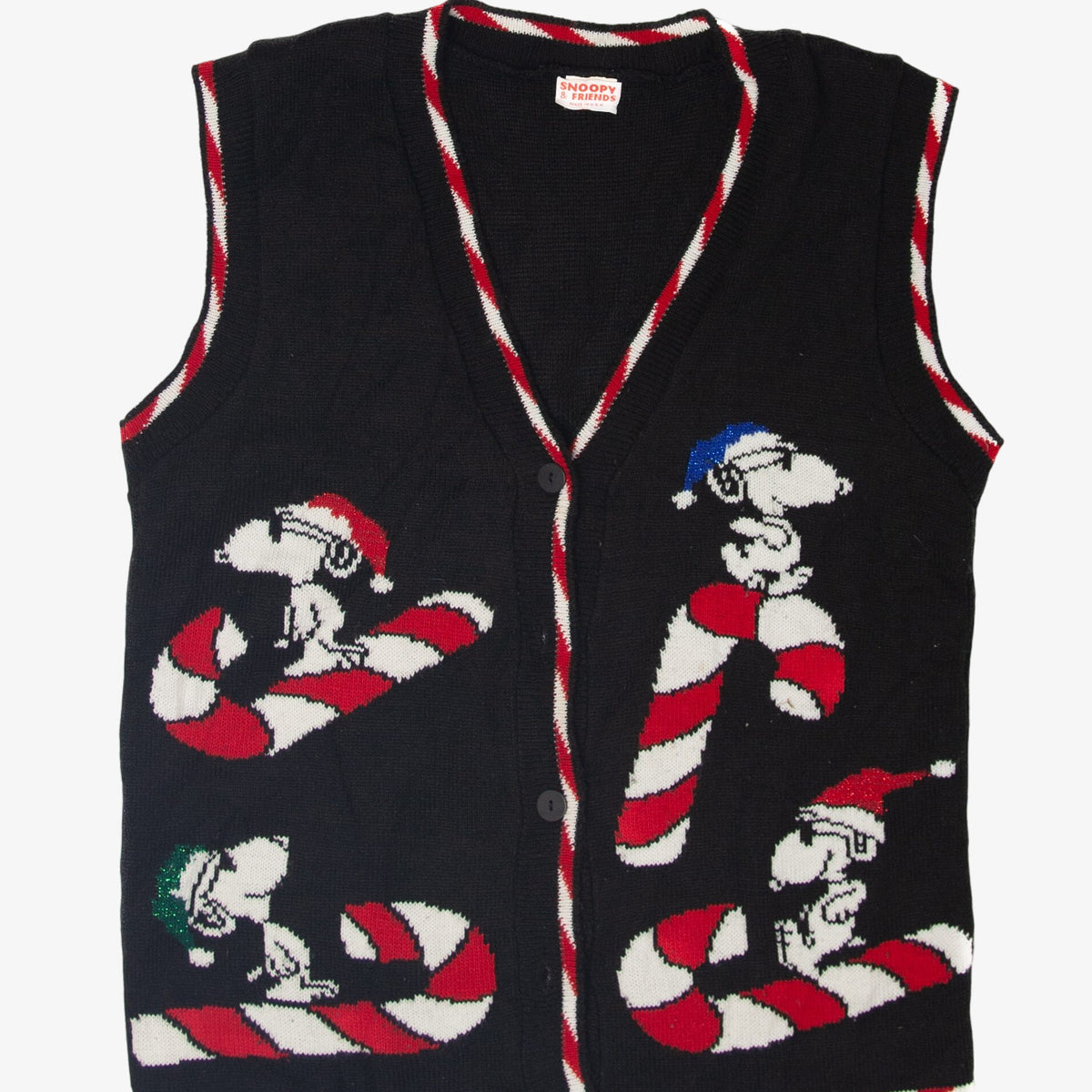 Vintage Snoopy & Friends Ugly Christmas Vest (1990s) – Ragstock