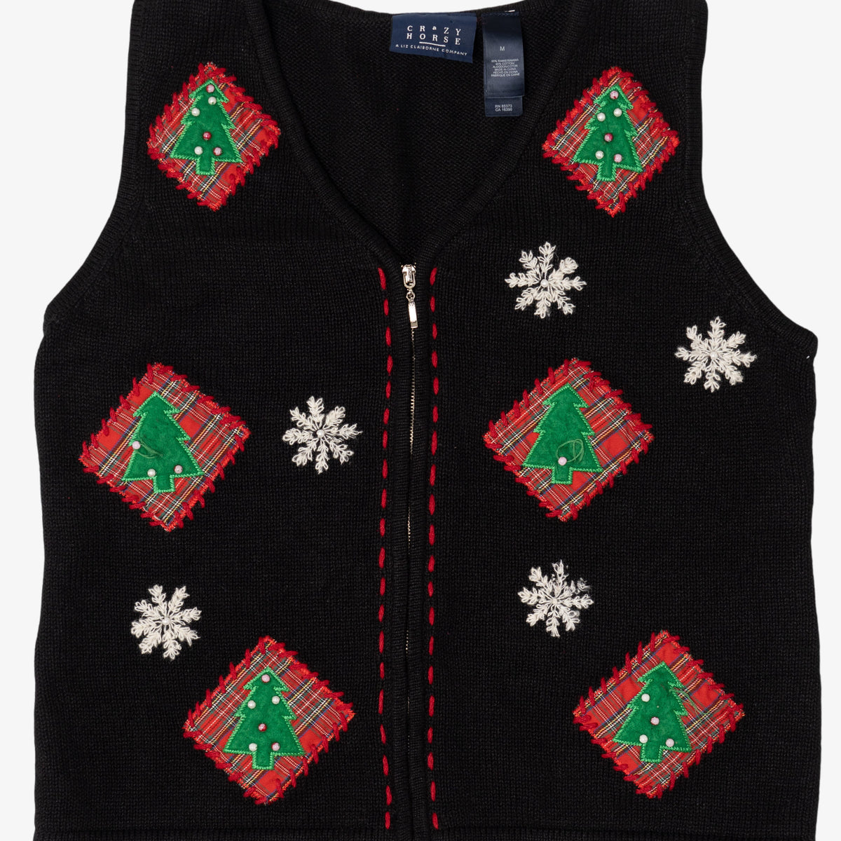 Vintage Crazy Horse Ugly Christmas Vest (1990s) – Ragstock