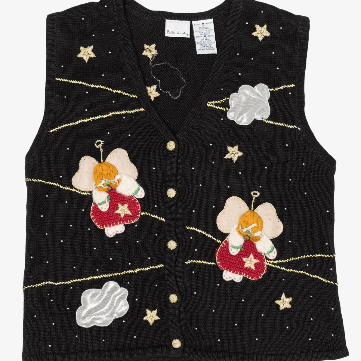 Vintage Bobbie Brooks Angels Ugly Christmas Vest (1990s) – Ragstock
