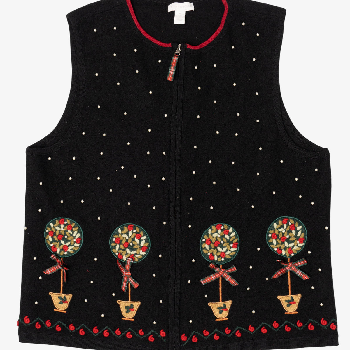Vintage Black Charter Club Ugly Christmas Vest (2000s) – Ragstock