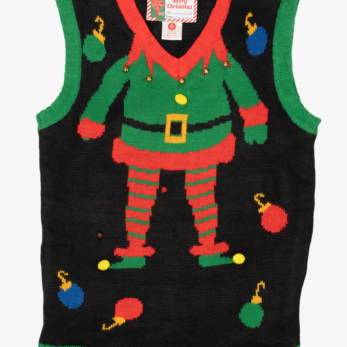 Modern Black Elf Body Ugly Christmas Vest (2010s) – Ragstock