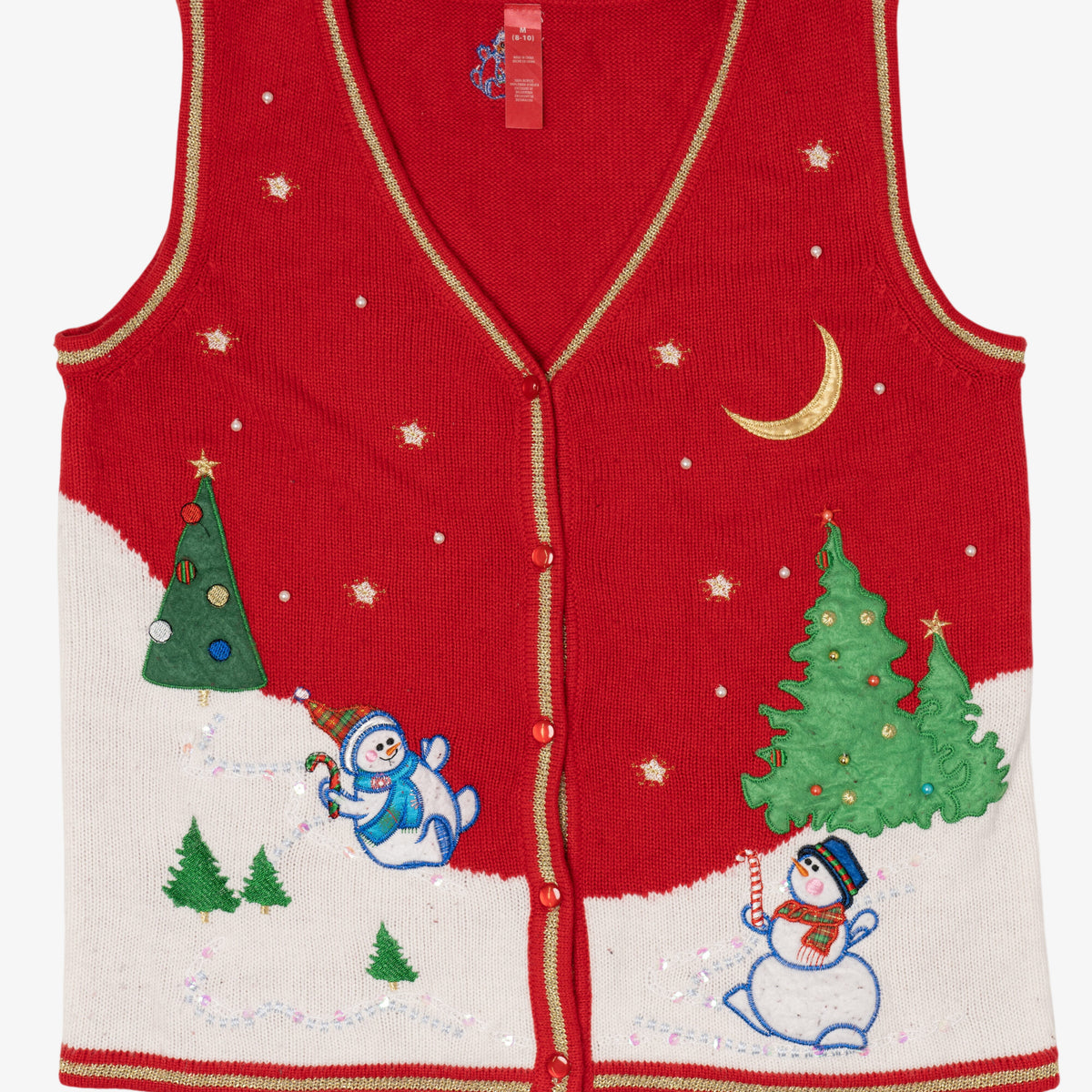 Vintage Red Snowmen Ugly Christmas Vest (2000s) – Ragstock