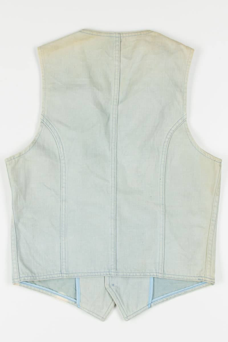 Stained Light Denim Vest – Ragstock