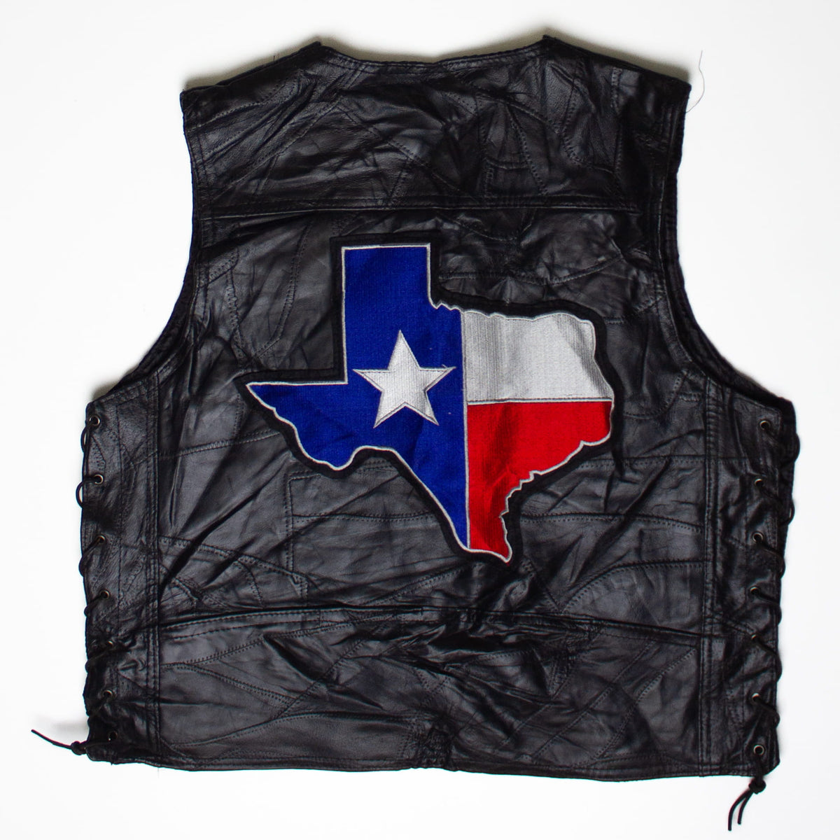 Vintage Texas Flag Leather Vest (1990s) – Ragstock
