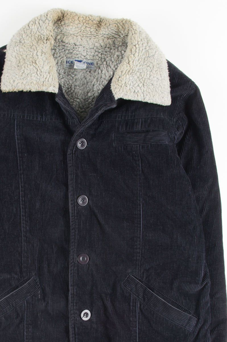Navy Sherpa Lined Corduroy Coat – Ragstock