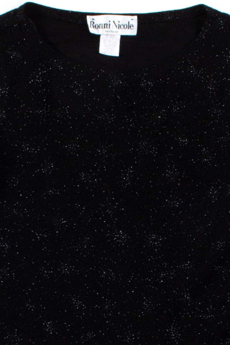 Black Glitter Flapper Top – Ragstock