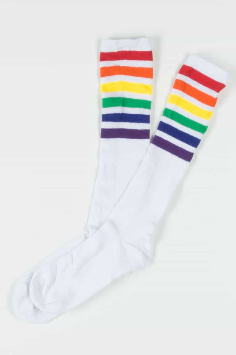 Pride Rainbow Stripe Knee High Socks 1 – Ragstock