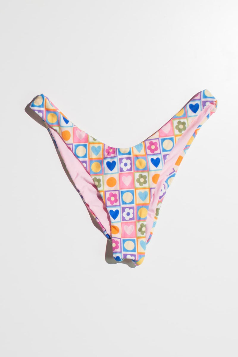 Checkered Spring Shapes Bikini Bottom – Ragstock